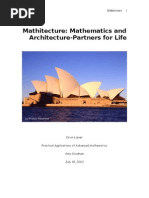 Maths in Architecture | PDF | Mathematics | Geometry