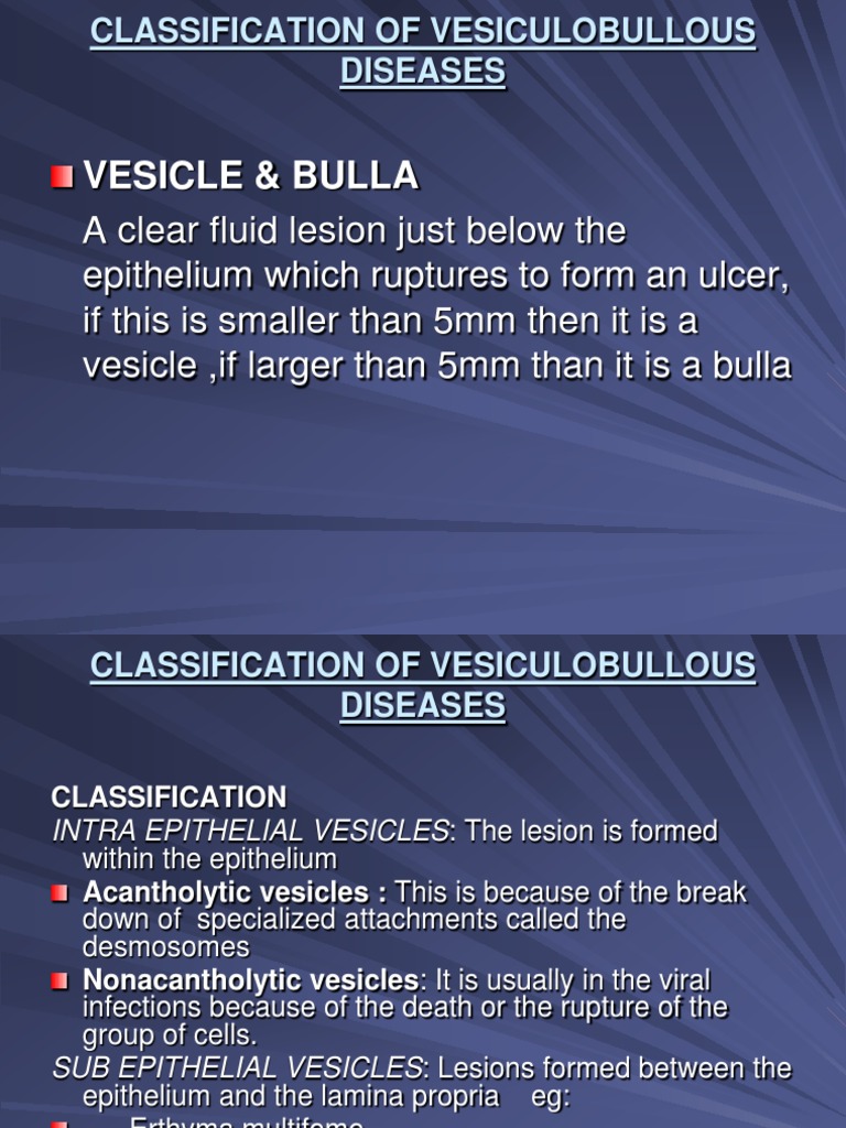 Vesiculobullous Diseases | Dermatology | Clinical Medicine