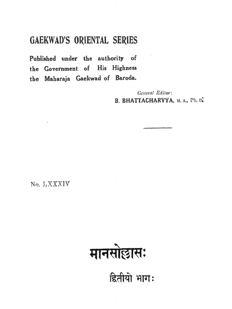 Manasollasa of King Somesvara | PDF