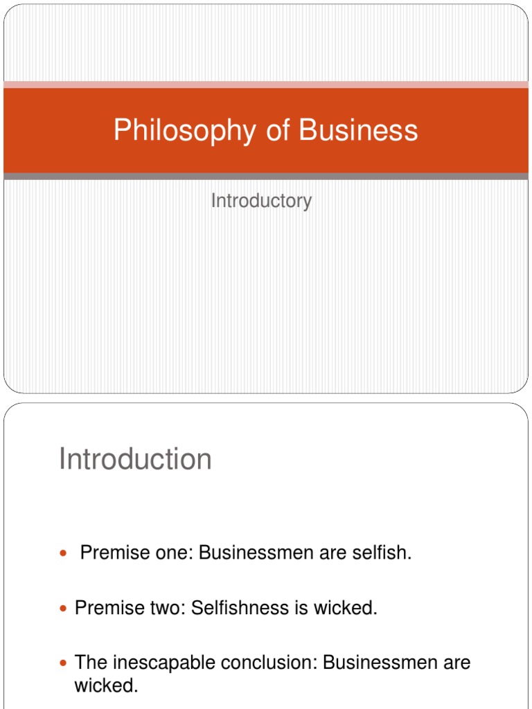 Understanding Business Philosophy | PDF | Social Contract | Rationality
