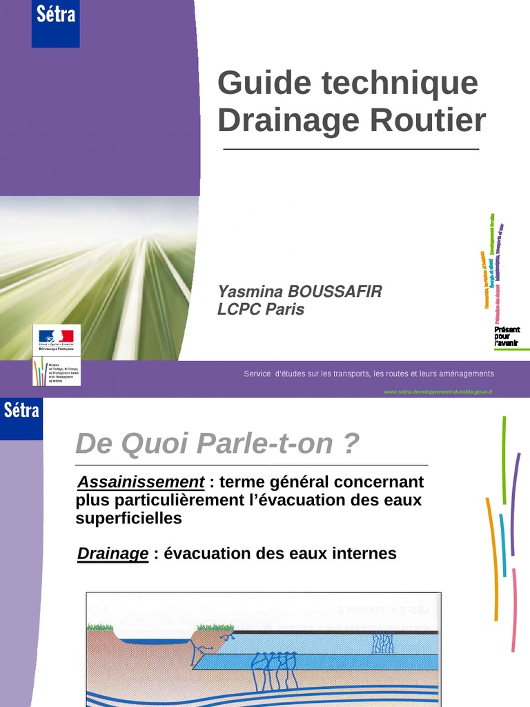 Guide Drainage Routier Setra | PDF | Drainage | Assainissement