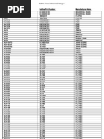 Donaldson Cross Reference