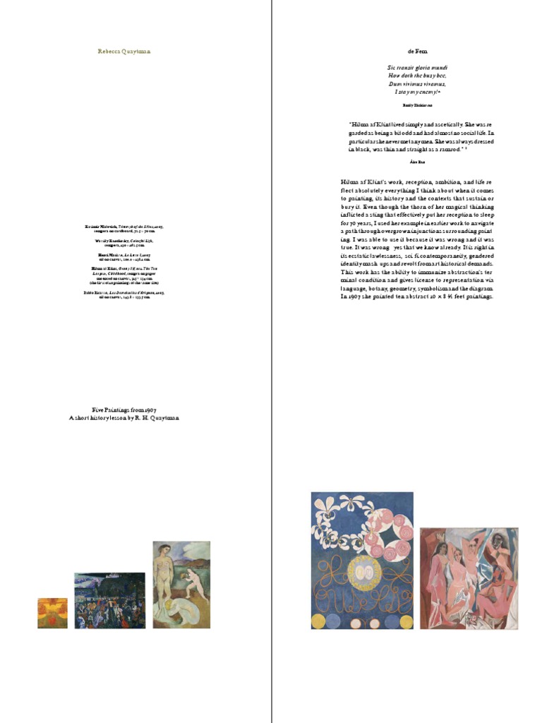 Hilma af Klint: Pioneer of Abstraction | PDF | Abstract Art | Paintings