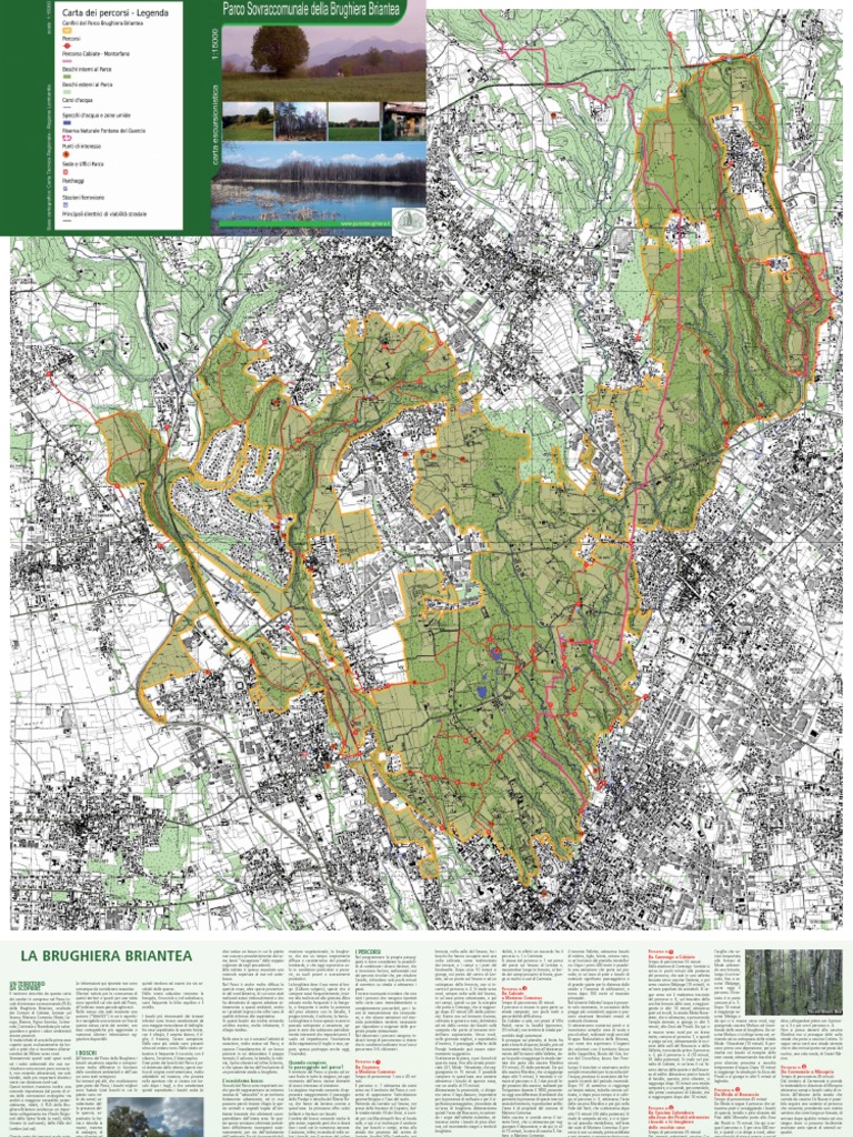 Carta Sentieri Parco Brughiera
