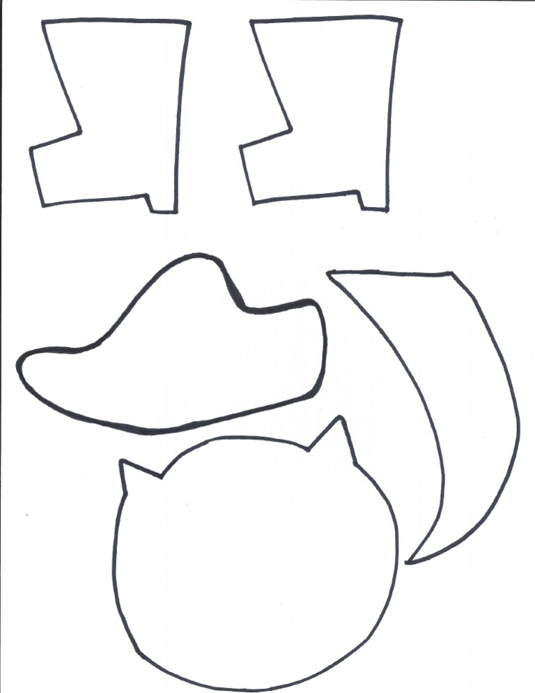 Puss in Boots Craft Template | PDF