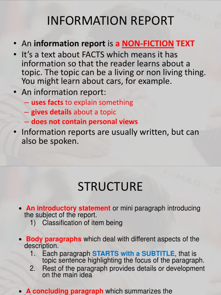 Report Writing Paragraph Structure TOP | Download Free PDF | Weather ...