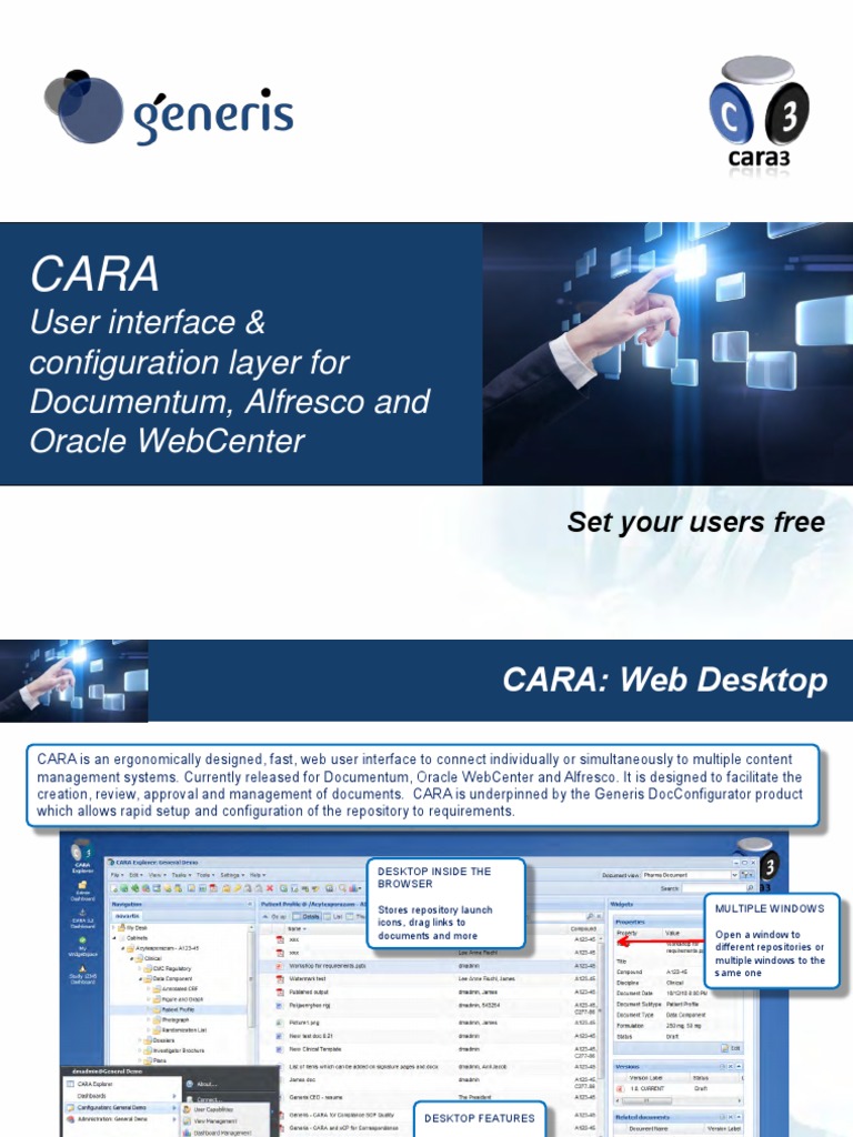 CARA User Interface For Documentum Alfresco Oracle | PDF | Software ...