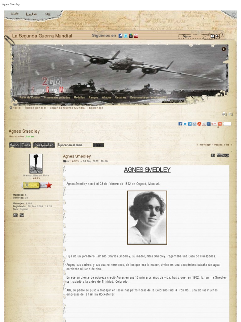 Agnes Smedley | PDF | Chiang Kai-Shek | Los Estados Unidos