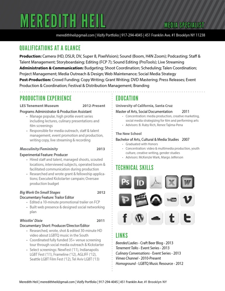 Production History | PDF | Communication | Entertainment (General)