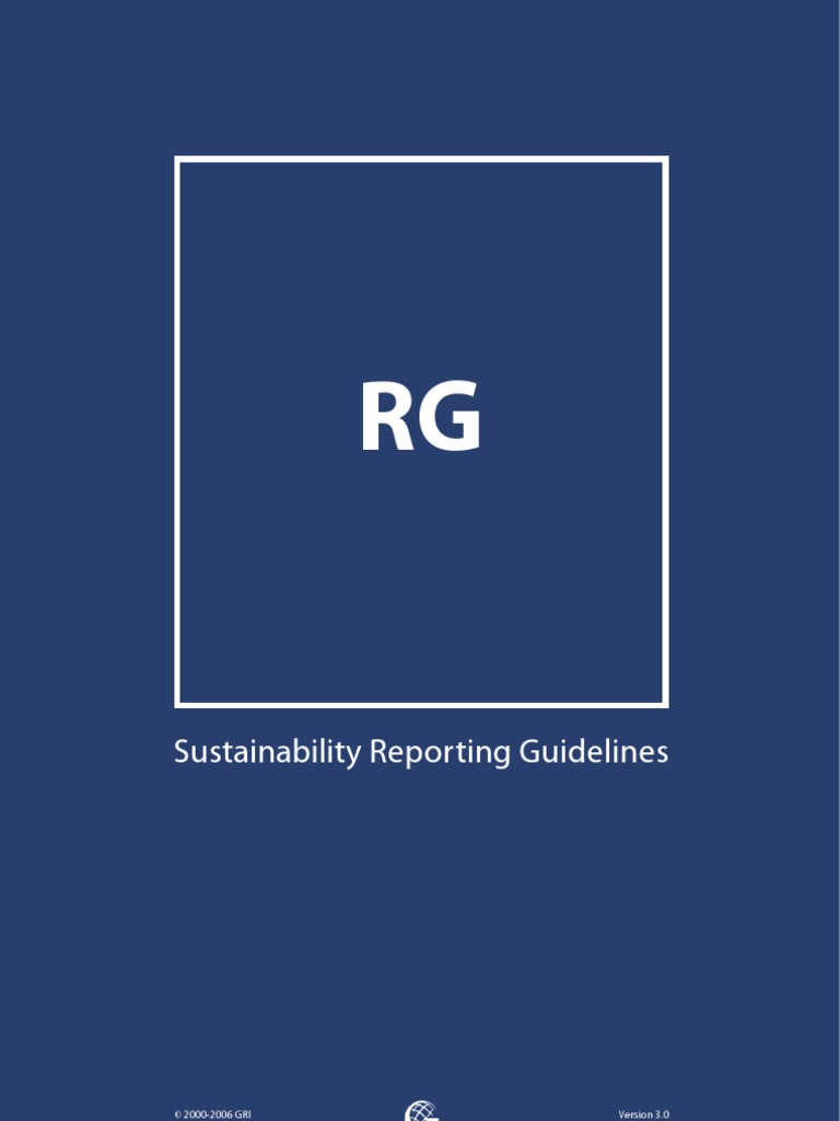 Global Reporting Initiative Guideline | PDF | Sustainability | Economies
