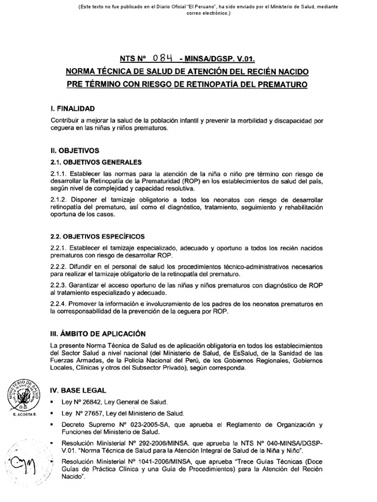 Rm-707-2010-Minsa Rop | PDF