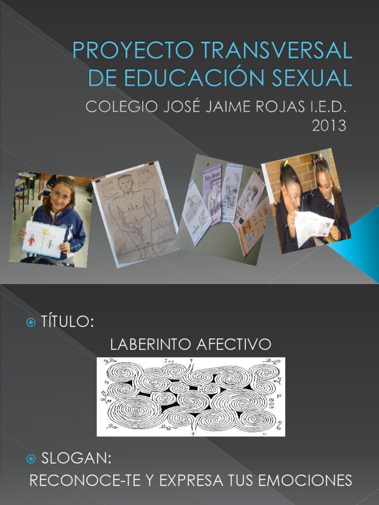 Proyecto Transversal De Educación Sexual Descargar Gratis Pdf La