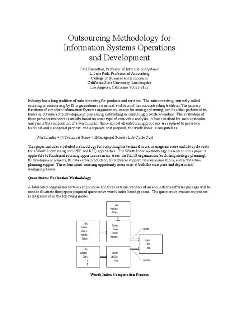 Outsourcing Paper Costing | PDF | Request For Proposal | Product Lifecycle