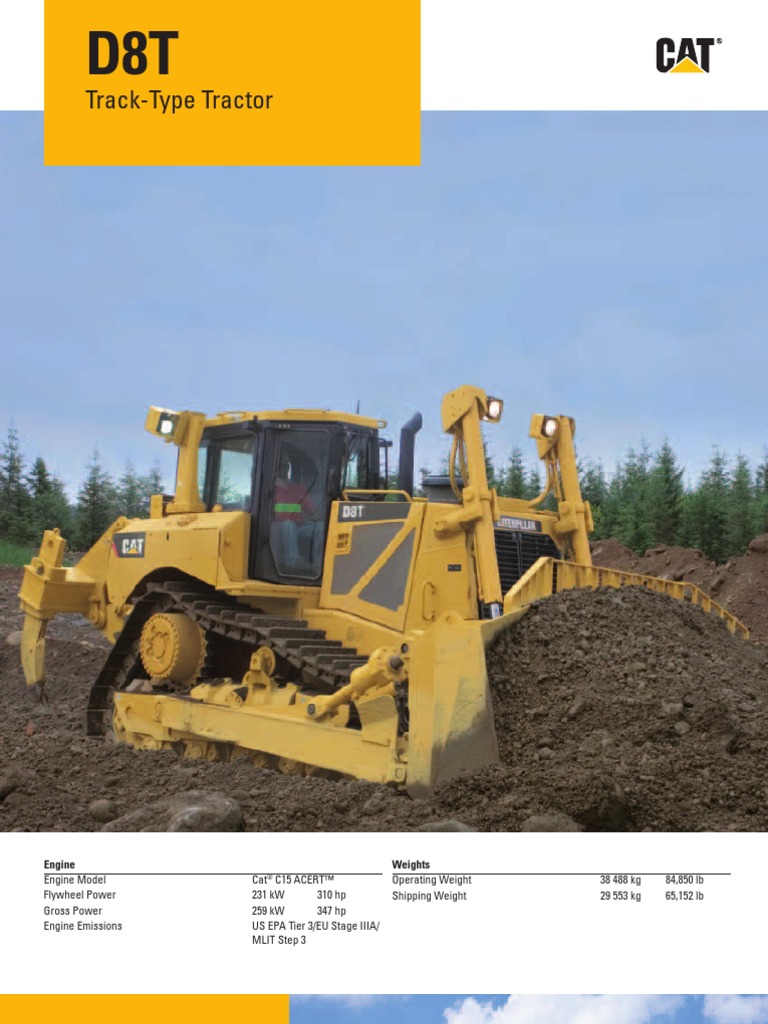 Ficha Tecnica d8t | Transmission (Mechanics) | Tractor