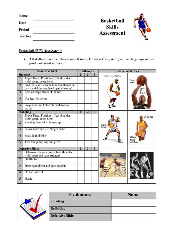 Basketball Skills Rubric | PDF | Hand | Sports