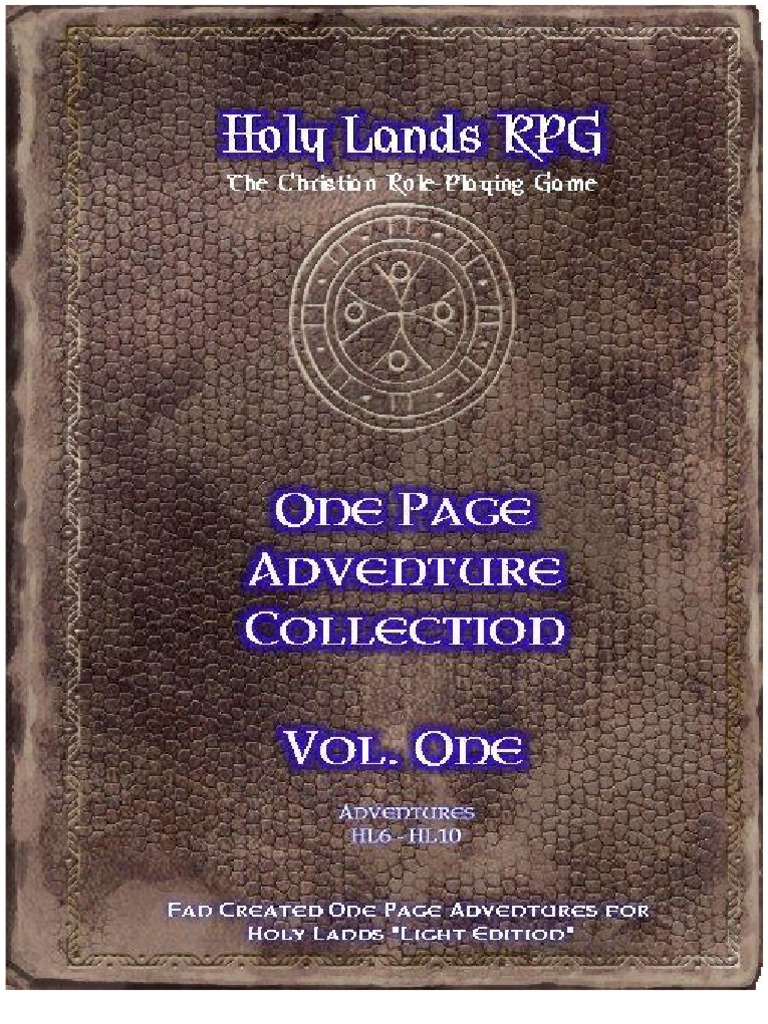 Holy Lands RPG: One Page Adventure Collection 6-10 | PDF | Fairies