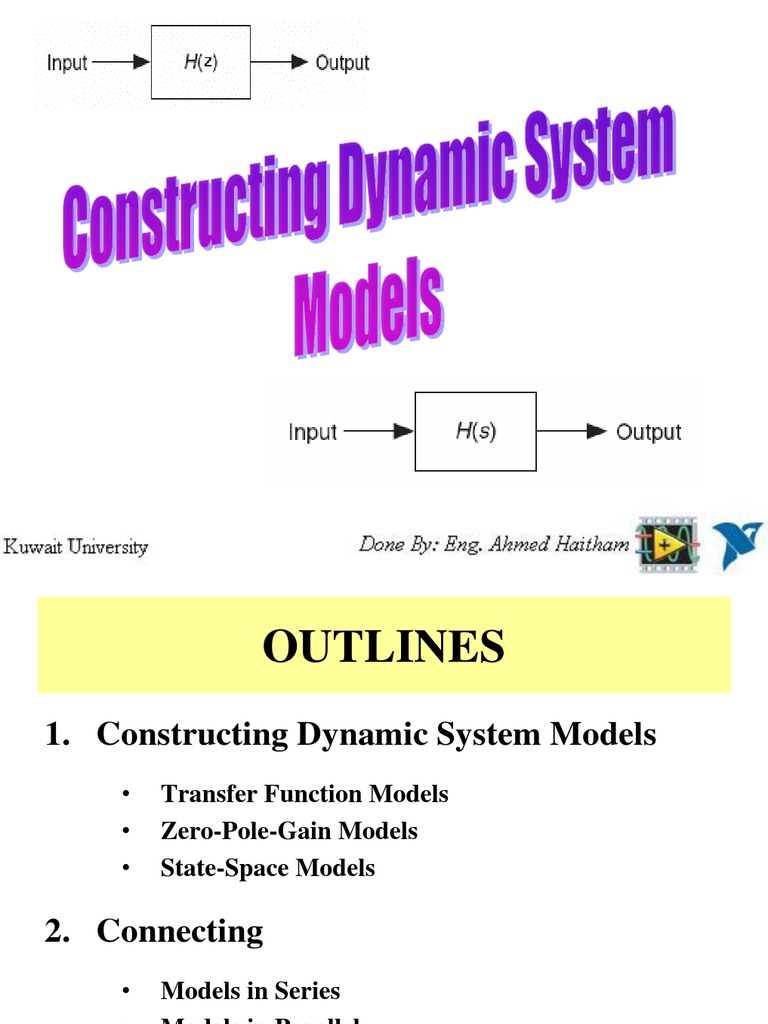 2 Constructing And Connecting Dynamic System Control Theory Mathematical Concepts