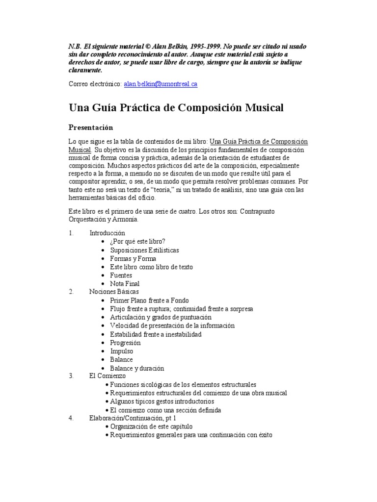 Composicion Musical | PDF | Formas musicales | Ritmo
