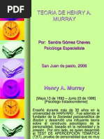Unidad de análisis en la teoría de Murray | PDF | Crecimiento personal ...
