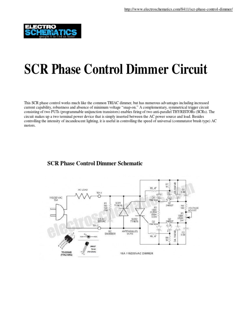 SCR Phase Control Speed Control | PDF | Field Effect Transistor | Capacitor