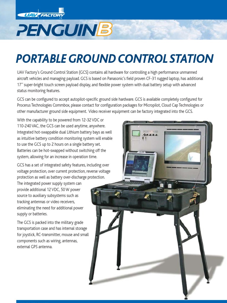 Rugged UAV Ground Control Station | PDF | Power Supply | Laptop