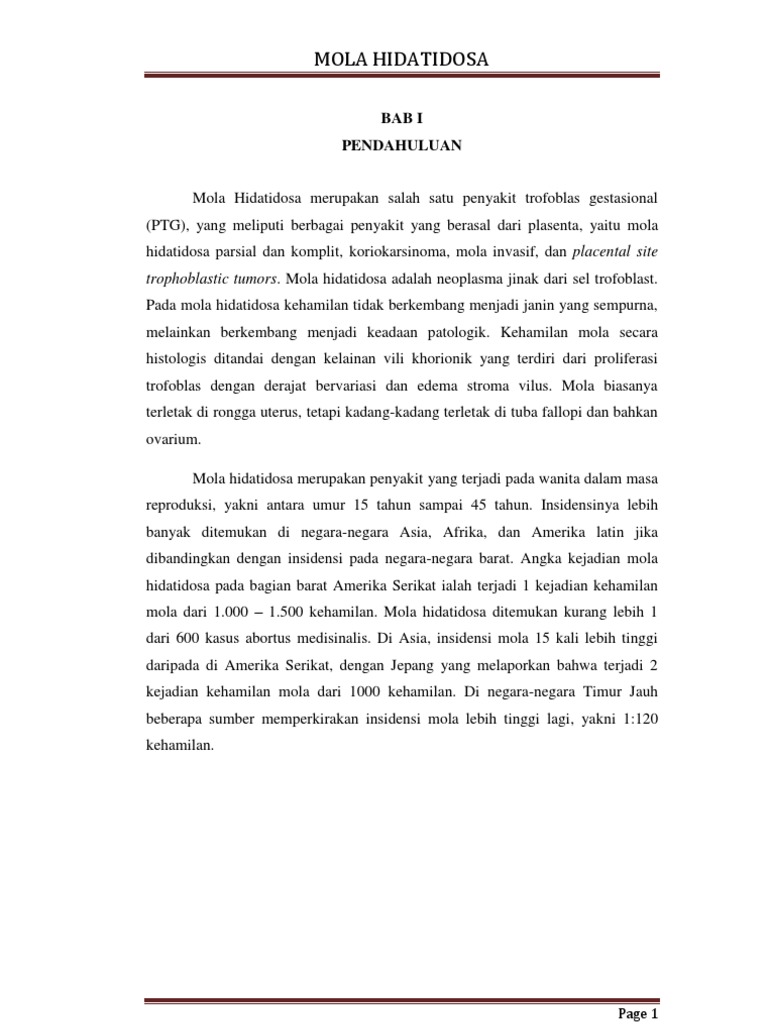 Mola Hidatidosa | PDF