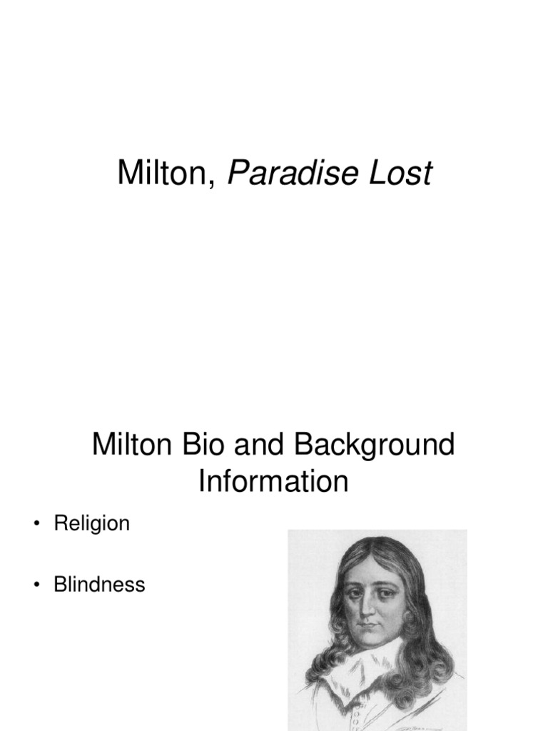 Paradise Lost | PDF | Paradise Lost | John Milton
