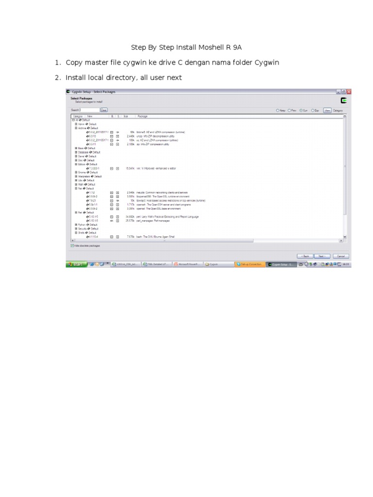 Step by Step - Install - Moshell New | PDF