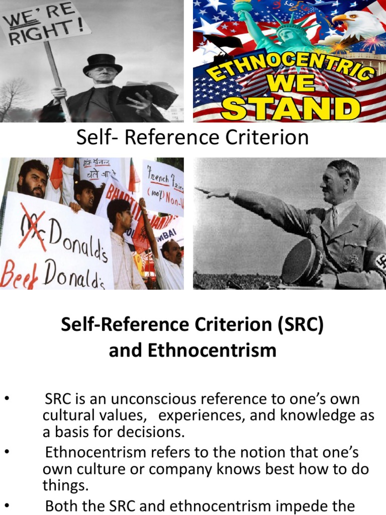 Self- Reference Criterion Ppt | Marketing | Market (Economics)