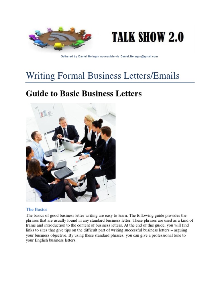 Writing Business Emails | PDF | Email | Written Communication