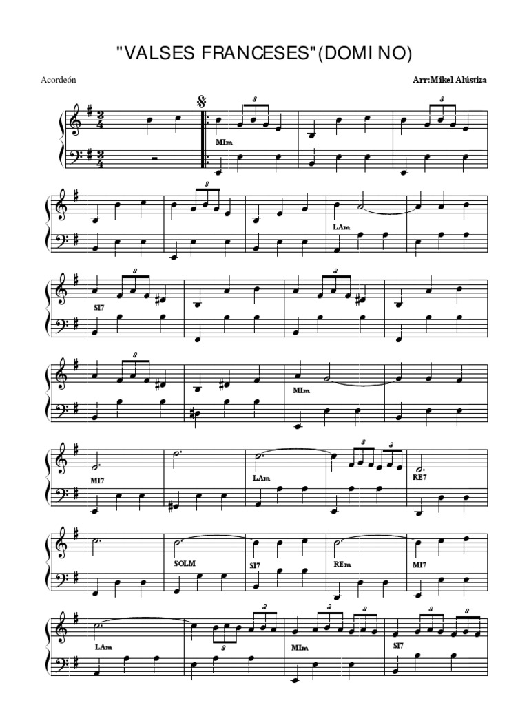 Domino Vals Frances | PDF