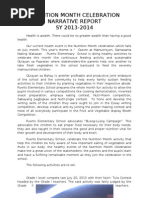 SBFP Best Practices & Narrative Report | PDF | Malnutrition | Policy