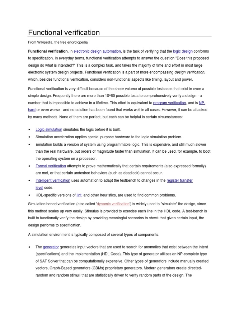 FV Wiki | PDF | Formal Verification | Formalism (Deductive)