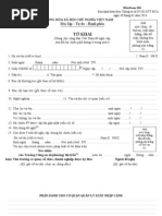 Mau TK01 To Khai Cap HCPT Trong Nư C TK01 M I | PDF