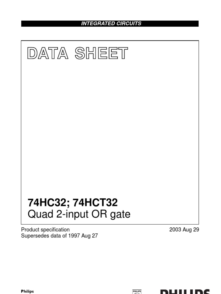 74HC32 | PDF | Copyright | Specification (Technical Standard)