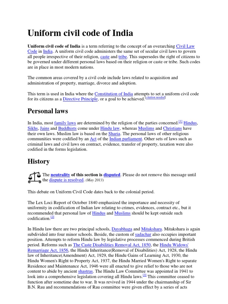 Uniform Civil Code of India | Hindu | Polygamy