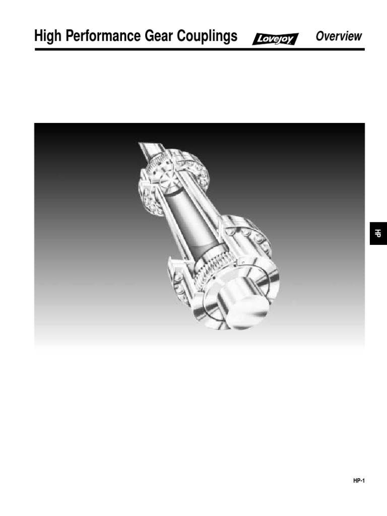 High Performance Gear Couplings Guide | PDF | Gear | Machines