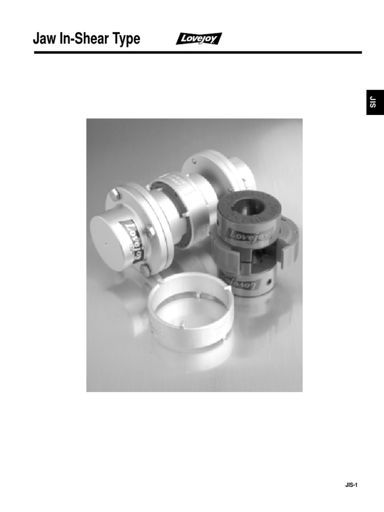 JIS Type Coupling LOVEJOY PDF | PDF | Gas Compressor | Pump