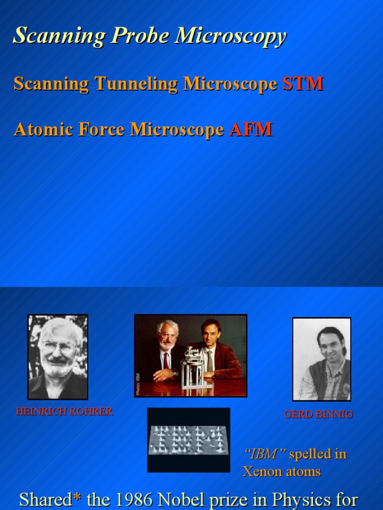 AFM and STM | PDF | Atomic Force Microscopy | Scanning Tunneling Microscope
