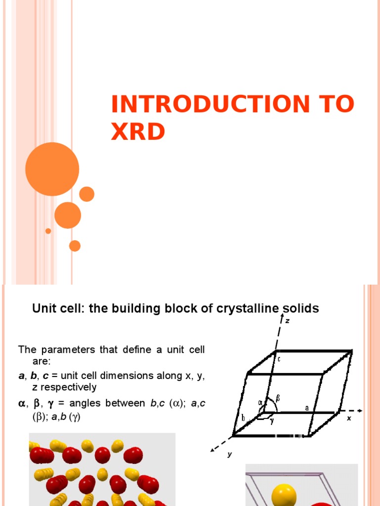 XRD | PDF | X Ray Crystallography | Crystal Structure