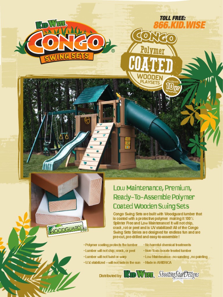 KidWise Congo Play Sets | PDF | Playground | Lumber