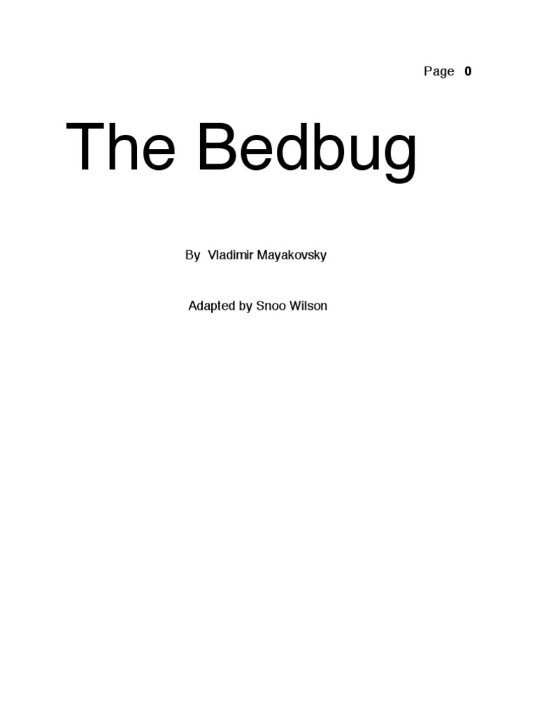 Mayakovsky's "The Bedbug": A Satirical Play | PDF | Firefighter | Wedding
