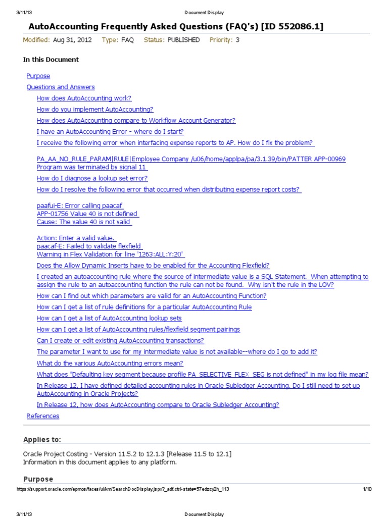 Resolving AutoAccounting Errors and Troubleshooting Accounting Rule ...
