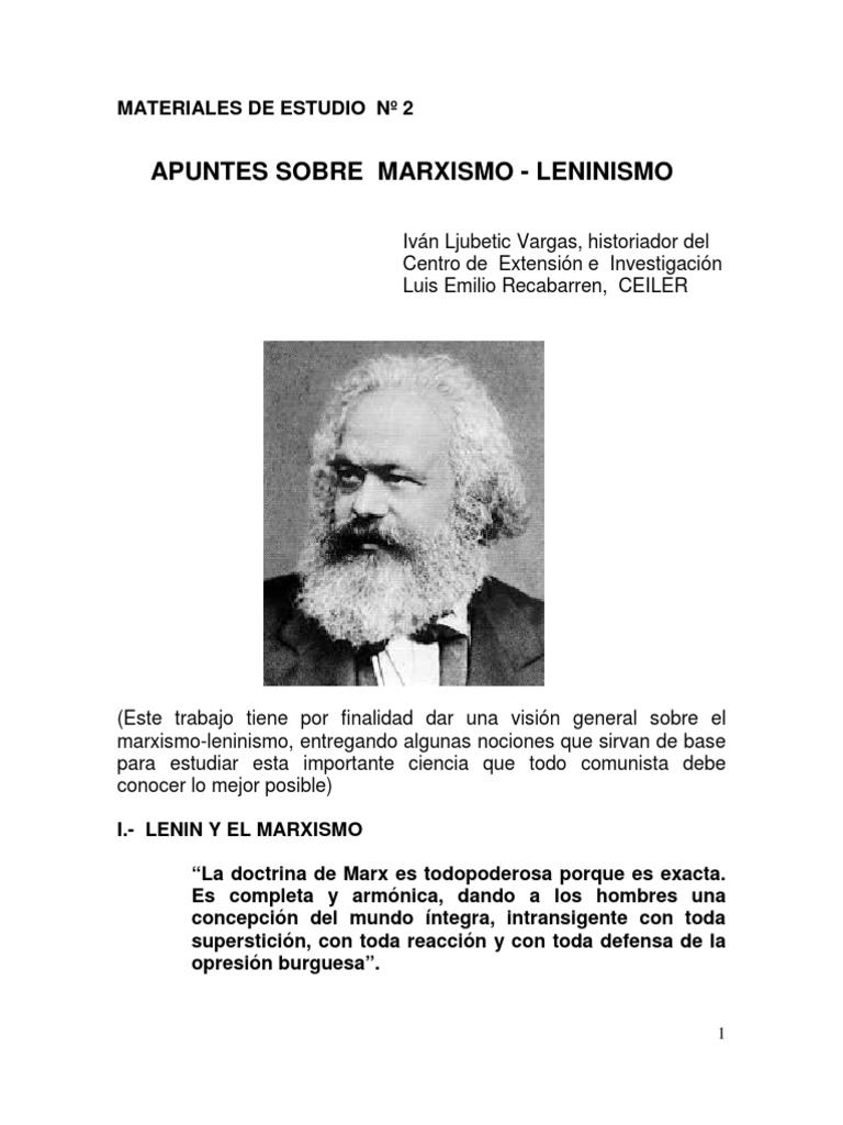Apuntes Sobre El Marxismo | PDF | Ciencias sociales | Filosofía