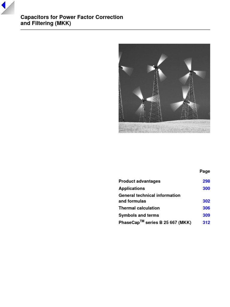 Capacitors For Power Factor Correction | PDF | Ac Power | Capacitor