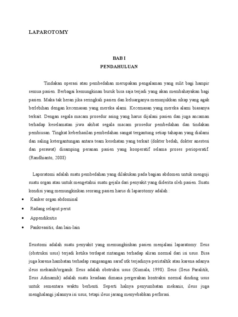 Laparotomy | PDF