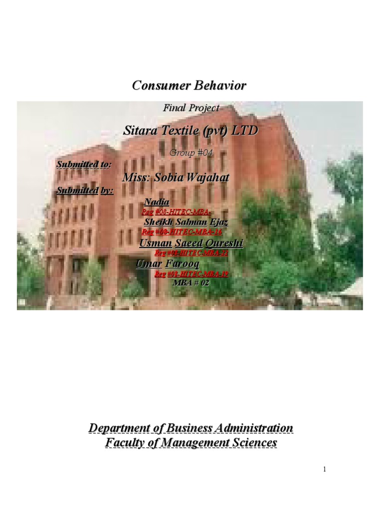 Sitara Textile Industries Overview | PDF | Textiles | Weaving