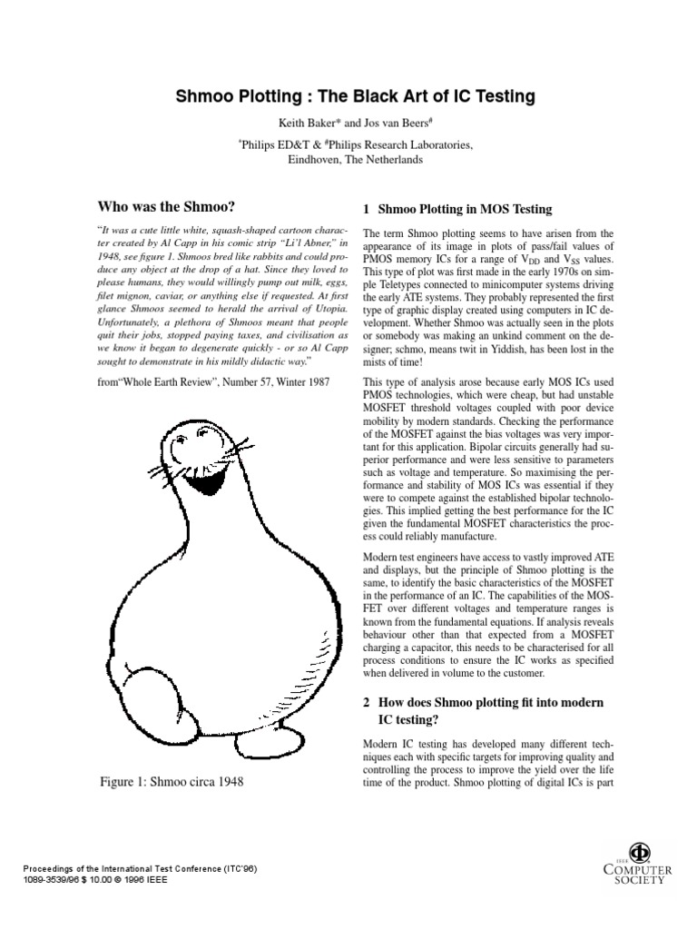 shmoo plot | Mosfet | Integrated Circuit