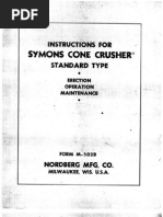Cone Crusher Installation & Maintenance Guide | PDF | Bearing ...