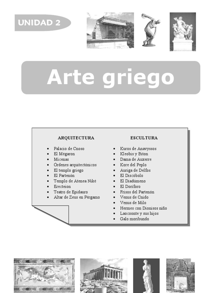 3.9.ficha Arte Griego Juanjo Romero | PDF | Escultura